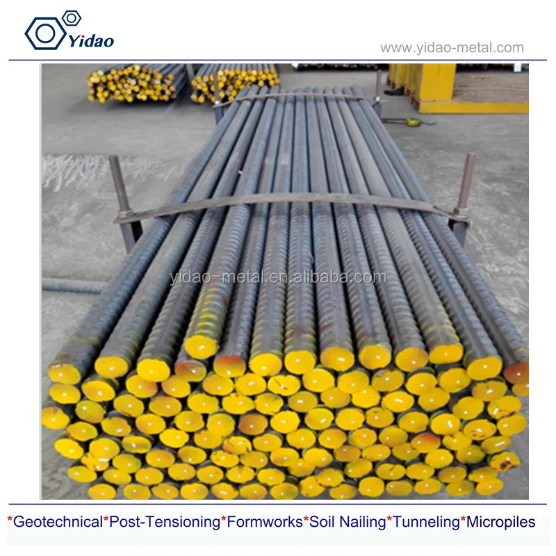 Psb830,Psb930,Psb1080 High Strength Steel Bar /prestressed Anchorage ...