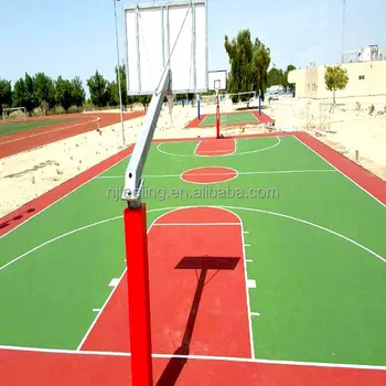 Outdoor Basketball Courts Floor/granulated Rubber Floor Surface/epdm ...