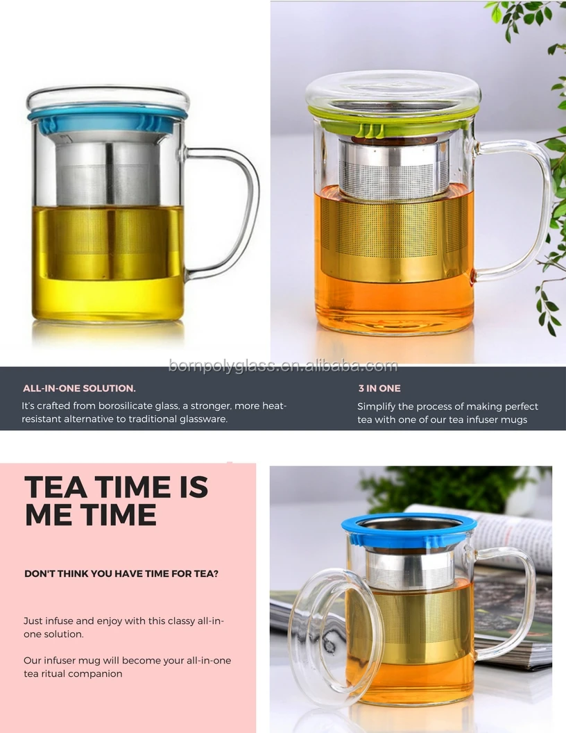 Traditional Classical Design 304 Stainless Steel Water Filter Glass Tea ...