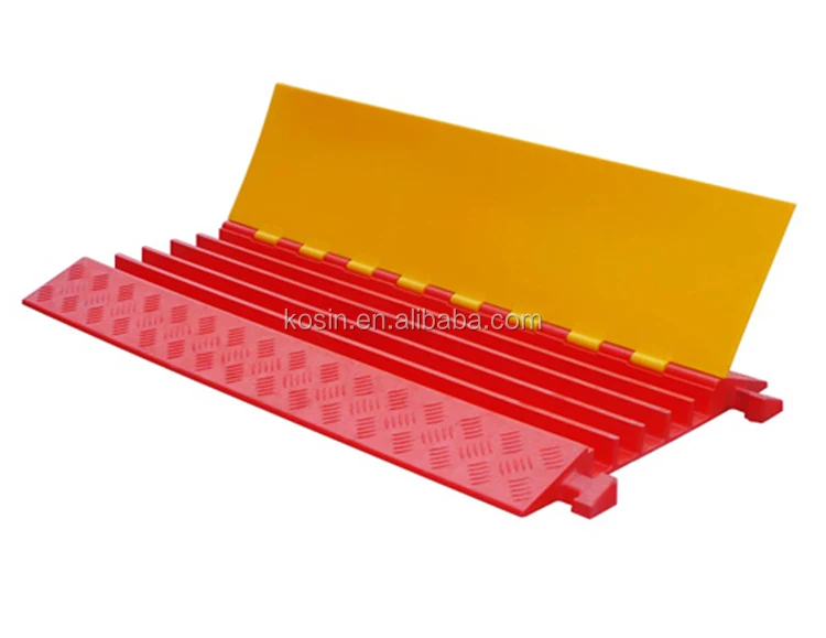 Polyurethane PU Cord Cover Cable Protector 5 Channel Body