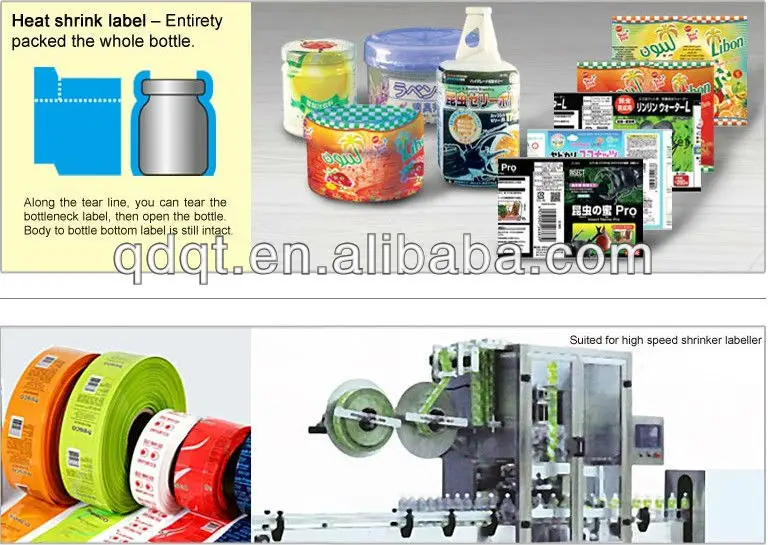 Pvc Shrinking Film Label,Beverage Bottle Label,Heat Shrink Film Label - Buy Heat Shrink Film ...