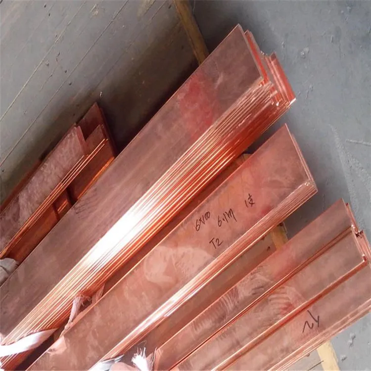 99.9% Pure Flat Copper Bar - Ideal for Grounding & Busbar