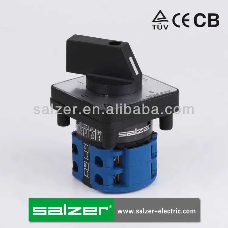 Salzer Rotary Switch 5 Position Sa16 5-2 16a (tuv,Ce And Cb Approved ...