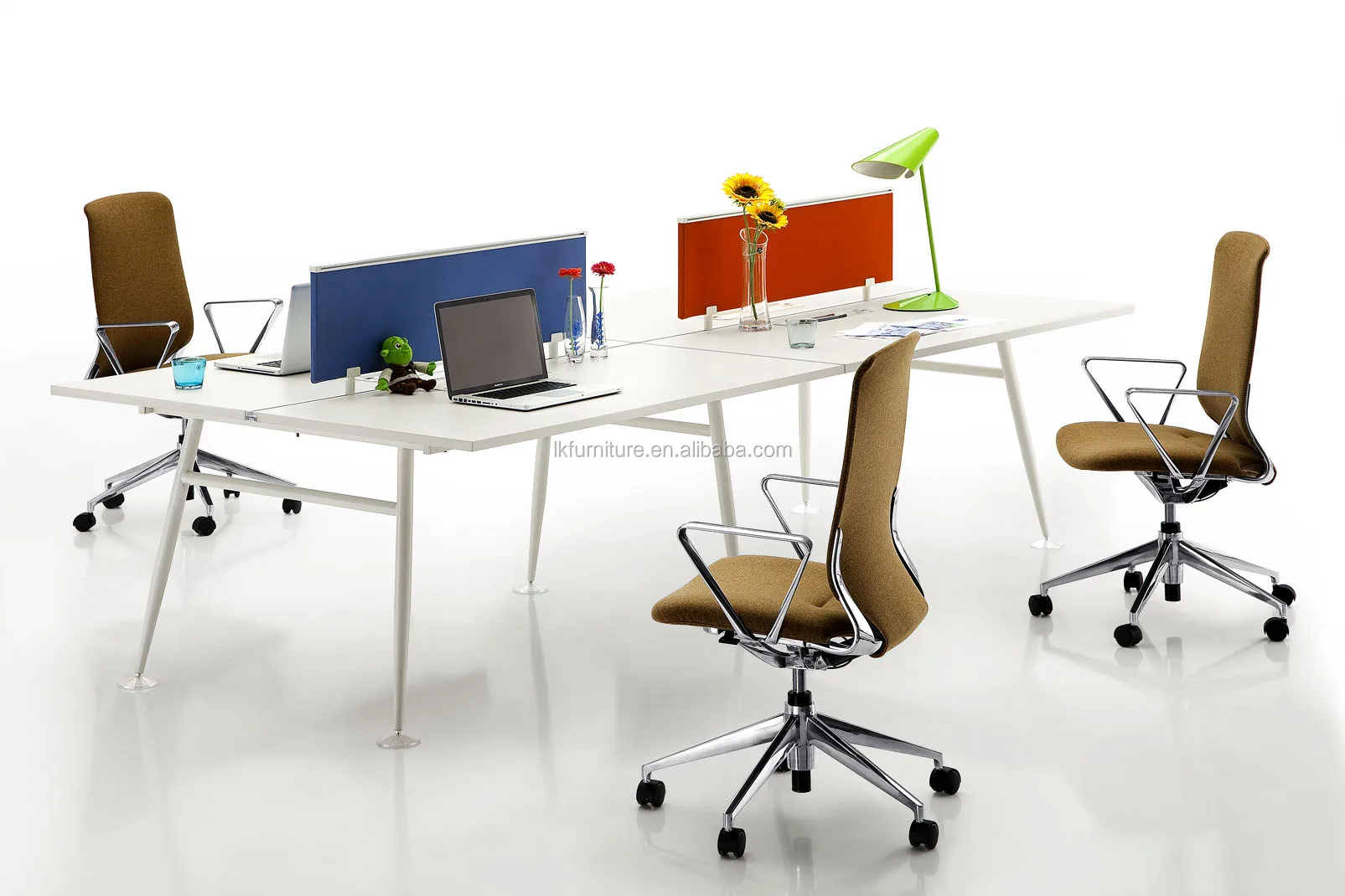 Modern Office Workstation For 6 Person Staff Work Desk - Buy Office ...