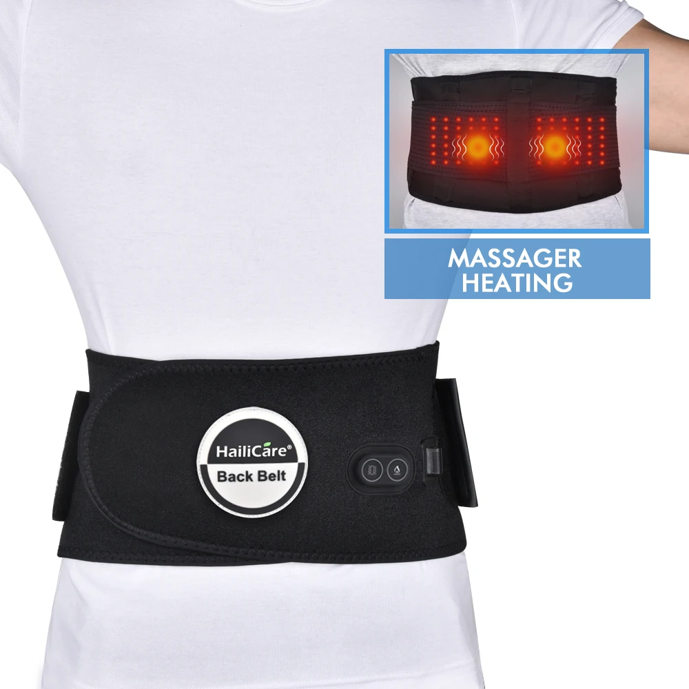 Hailicare Infrared Waist Massage Belt Heating Therapy Back Support ...