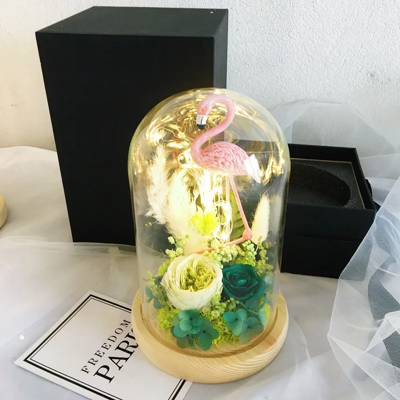Latest Wedding Decor Preserved Roses In Glass Globe For Birthday Party ...