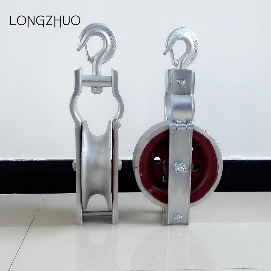 Single Wheel Steel Pulley/ Cable Stringing Pulley Block - Buy Single ...
