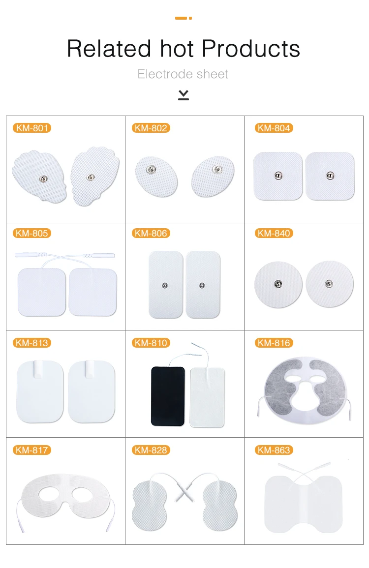 Fda Approved Tens Snap Electrode Pad With Carbon Bearing Pad For ...