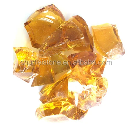 Natural Dark Yellow Glass Rock for Landscaping - Shunlei