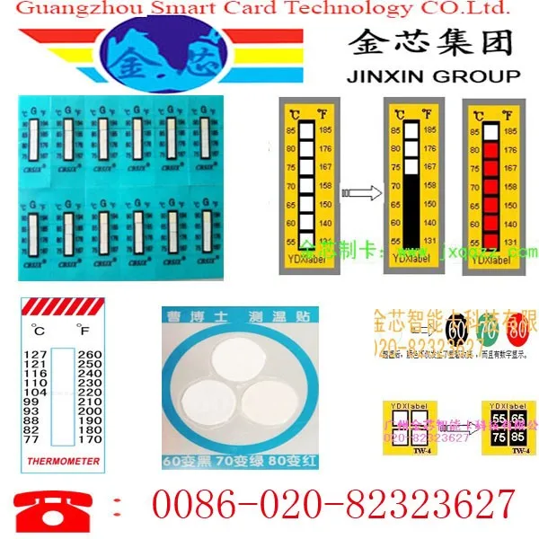 Gk678 Irreversible Temperature Label .combined Temperature Indicator ...