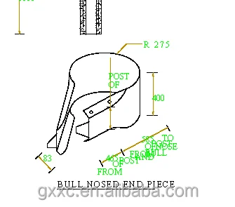 Prime Bull -nose Terminal End - Buy Terminal End,Metal Crash Barriers,W ...
