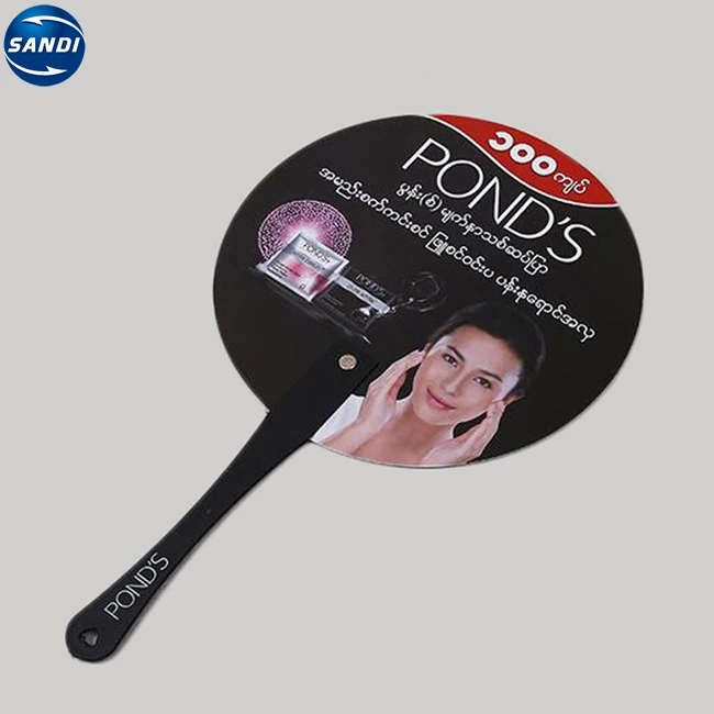 Logo Printed Custom Promotional Hand Fan - Buy Promotional Hand Fan ...