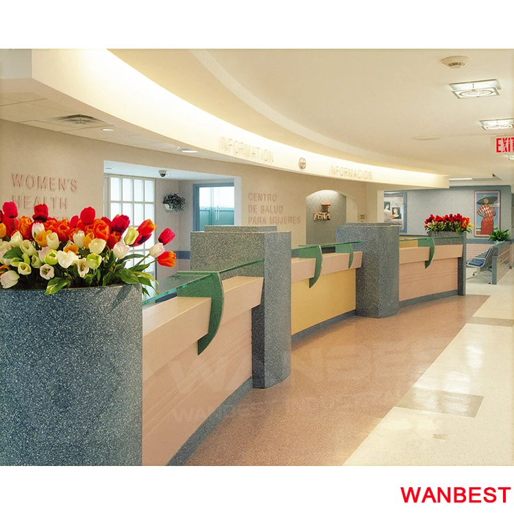 Customized Hospital Medical Front Table Reception Desk - Buy Hospital ...