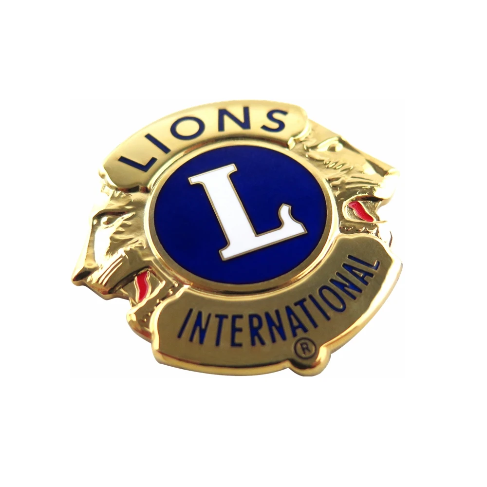 Manufacturers Of Metal Badges Lions Club Badges Enamel Pins - Buy Lions ...
