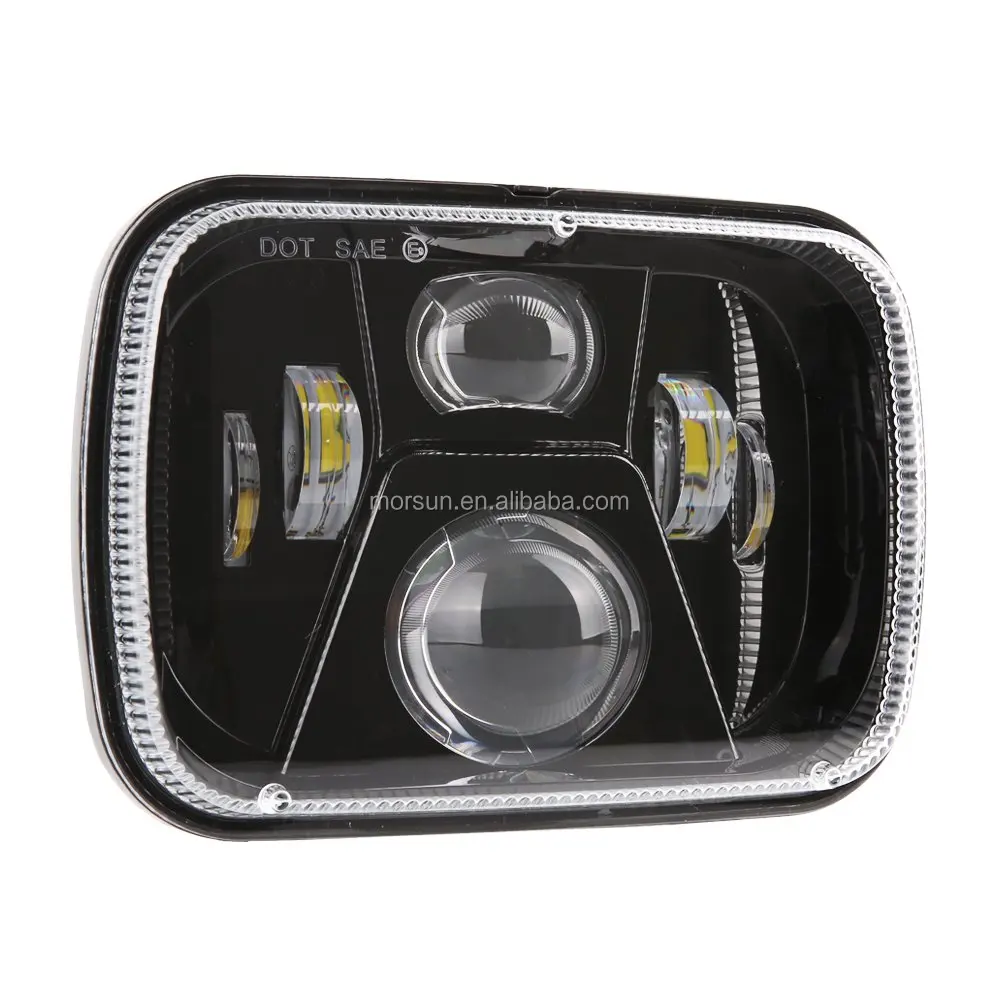 Sealed Beam Led Projector Headlight High/low 5x7" 7x6" Rectangular ...