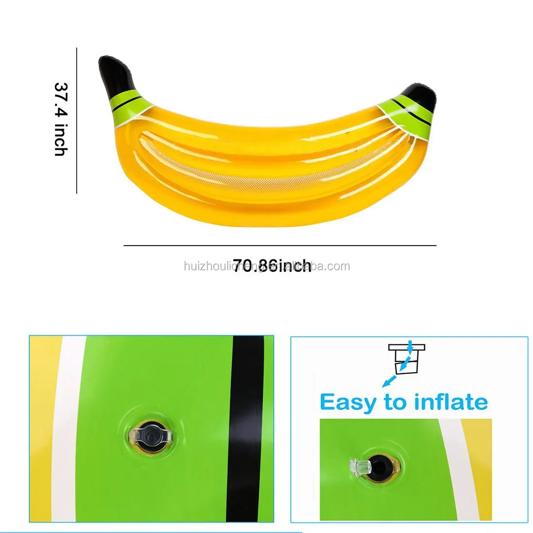 High Quality Pvc Beach Large Inflatable Water Banana Pool Floats For ...