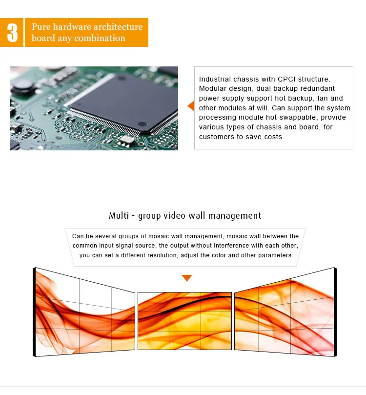Original quality economic lcd video wall splicing processor Full HD ...