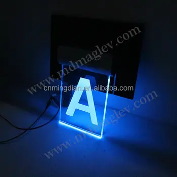 Wall Mounted Acrylic Led Standing Sign/logo Pop Display Stand,Beautiful ...
