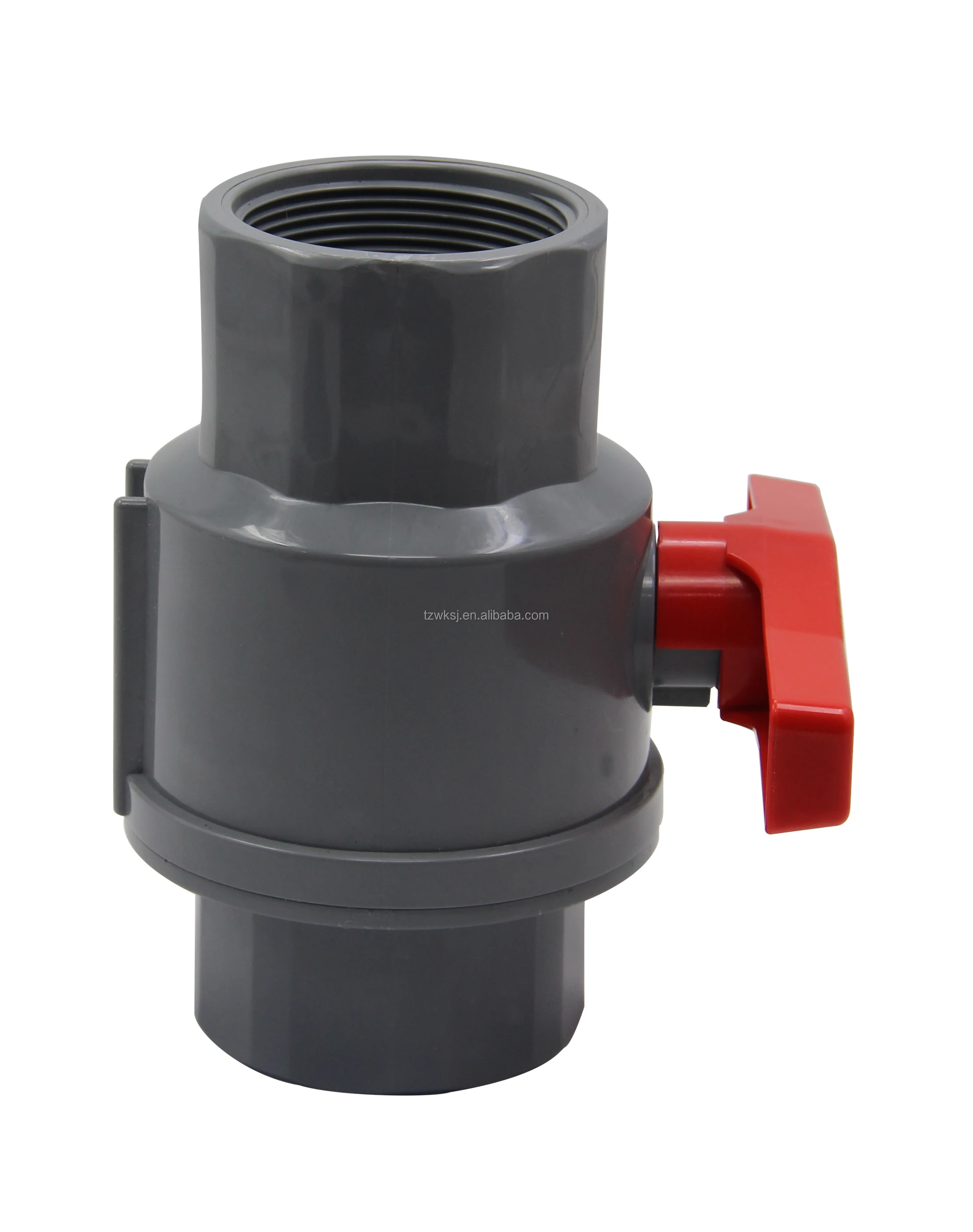 Plastic Handle Upvc Two Pieces Ball Valve Thread Socket Ball Valve ...