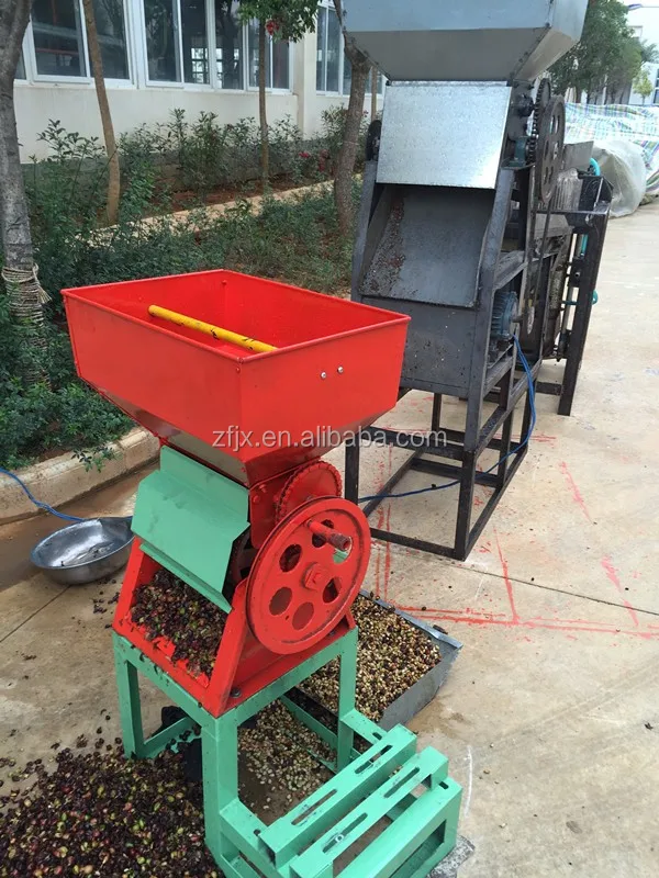Manual Coffee Bean Pulper - Efficient & Durable Machine