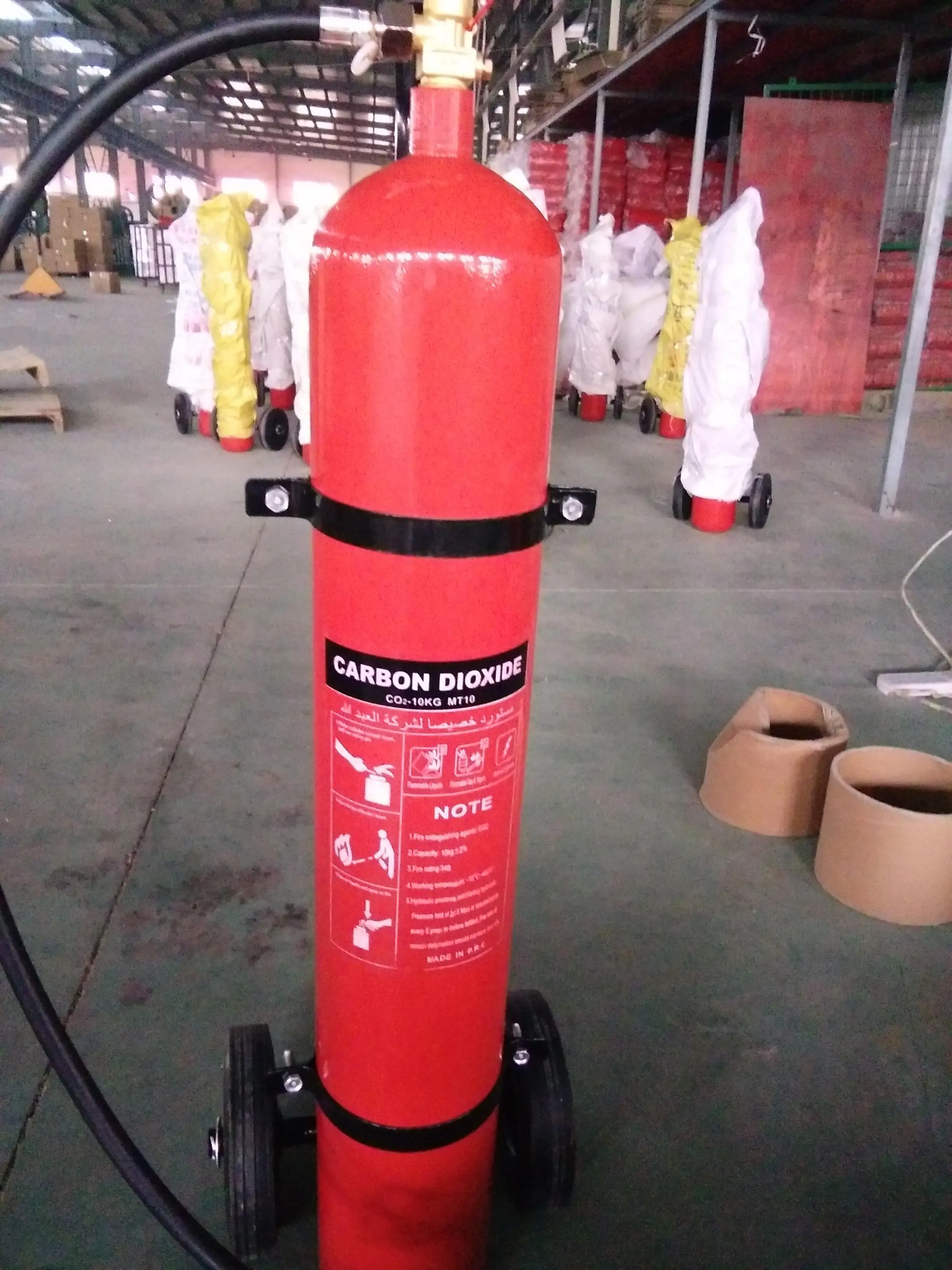 Co2 Wheeled 9kg Fire Extinguisher Equipment Sizes - Buy 9kg Co2 Fire ...