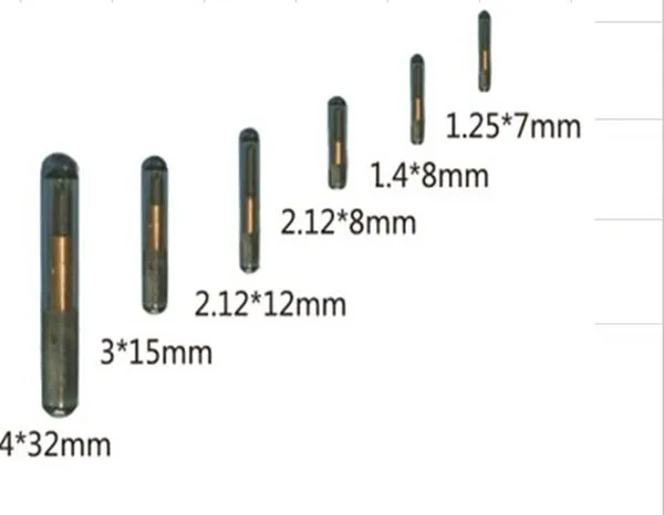 Smallest RFID NFC Microchips Transponder 8MM RFID Injection Animal Pet ...