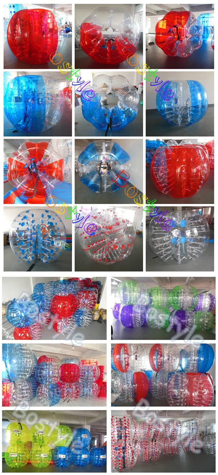 Pvc Inflatable Kids Adult Size Sumo Bumper Balls Bubble Soccer Knocker ...