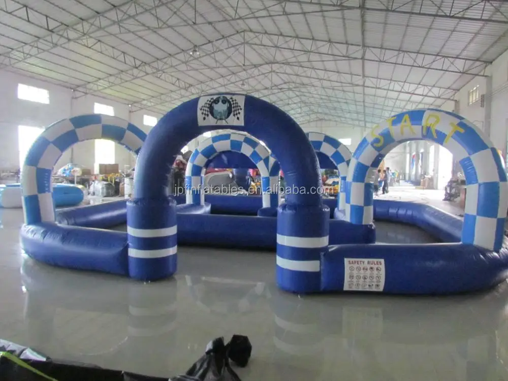 New Design Rental Inflatable Speedway Race Track,Go Kart Inflatable ...