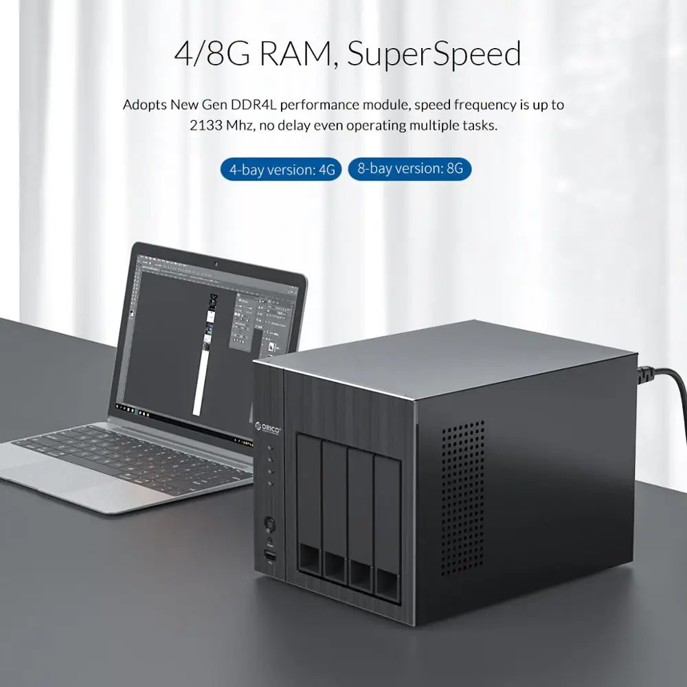 Orico Nas 8 Bay 3.5 Inch Network Attached Storage With Raid Gen7 Sata ...