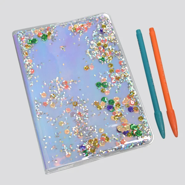 Wholesale Custom Pvc Cover Waterproof Glitter Notebook Design For Girls ...