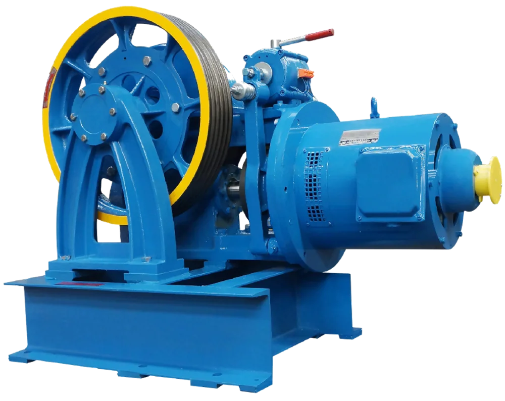 VVVF Roping 1:1 Elevator Traction Machine - Pioneer Elevator Escalator ...