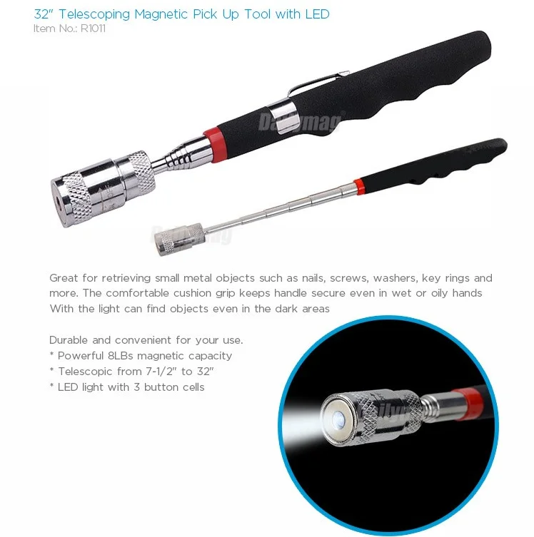 Portable Telescoping Magnetic Pickup Tool Extending Magnet Pick Up Tool ...