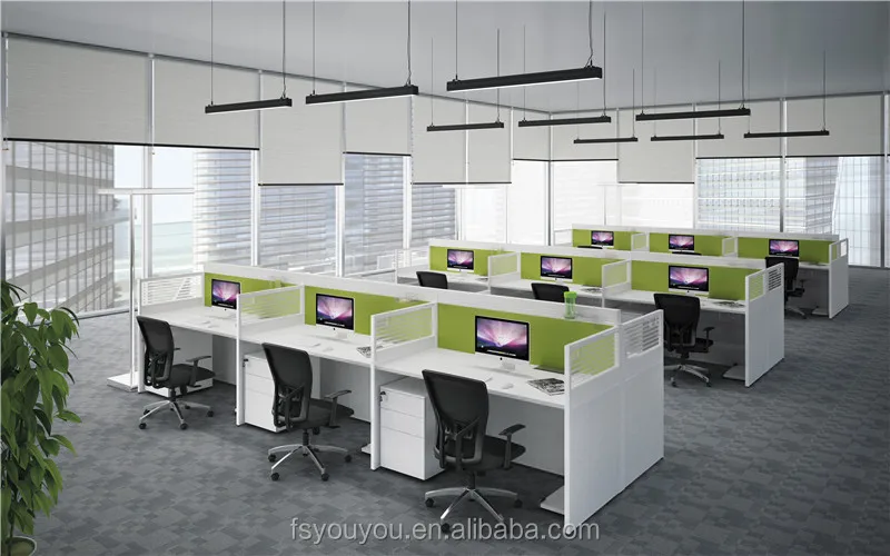 12 People Staff Partition Triangle Office Furniture Workstation Call ...