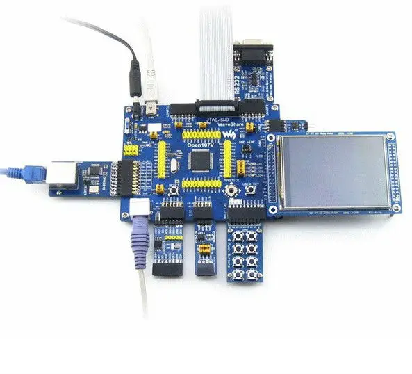 Stm32 Arm Cortex-m3 Development Board Stm32f107vct6 Stm32f107 + 8pcs ...