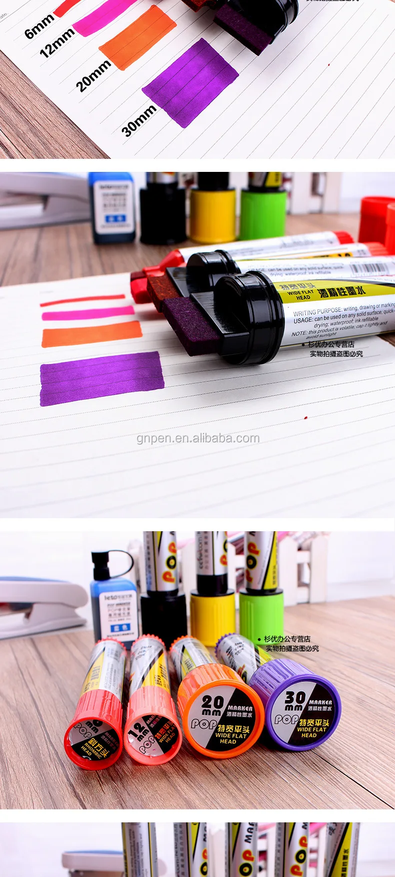 Hot Selling 20mm Poster Pen Art Advertising Pens Pop Marker Pen - Buy ...
