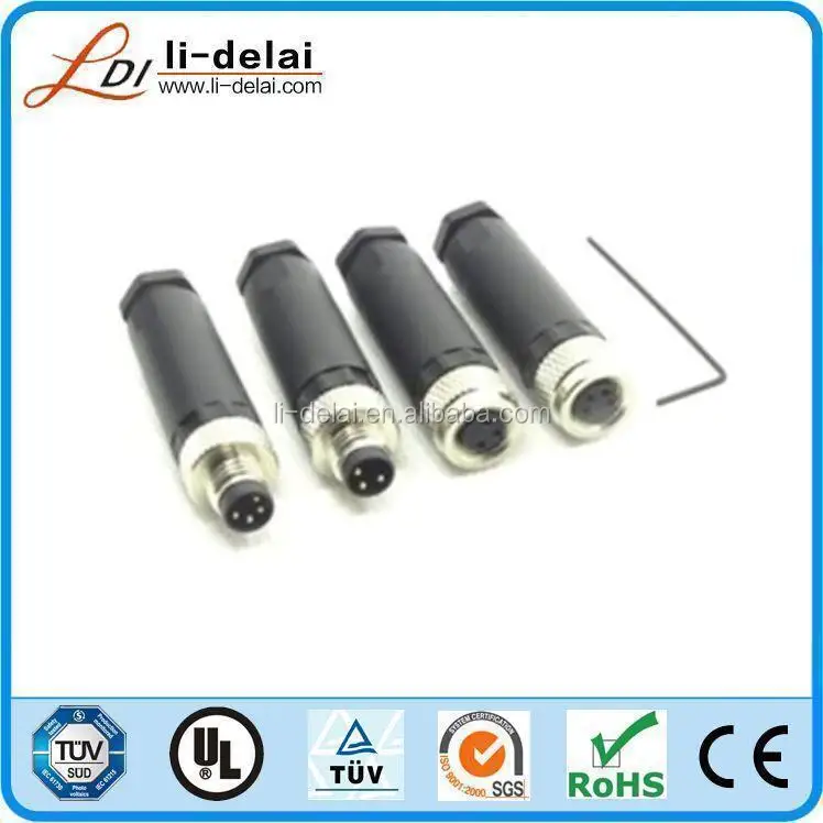 M8 Power Connector M8 Bnc Connector M8 Waterproof Connector - Buy ...