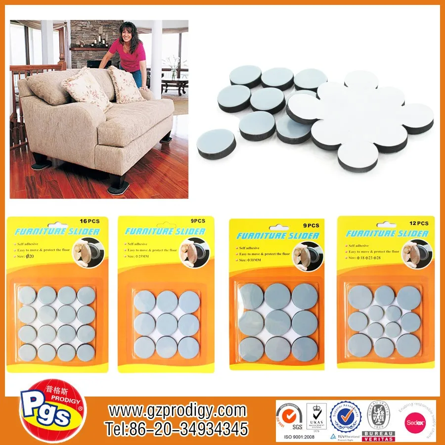 Customize Teflon Sliders Furniture Movers Chair Leg Glides - Buy ...