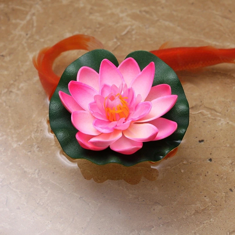 Artificial Floating Lotus Flower For Pond Decor Water Lily - Buy Eva ...