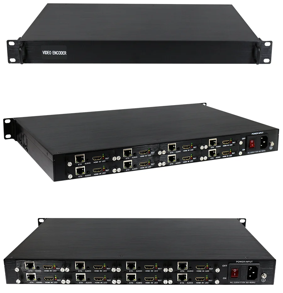 Digicast H.264 H.265 4 Channels Iptv Ip Tv Server Mpeg4 Encoder Video ...