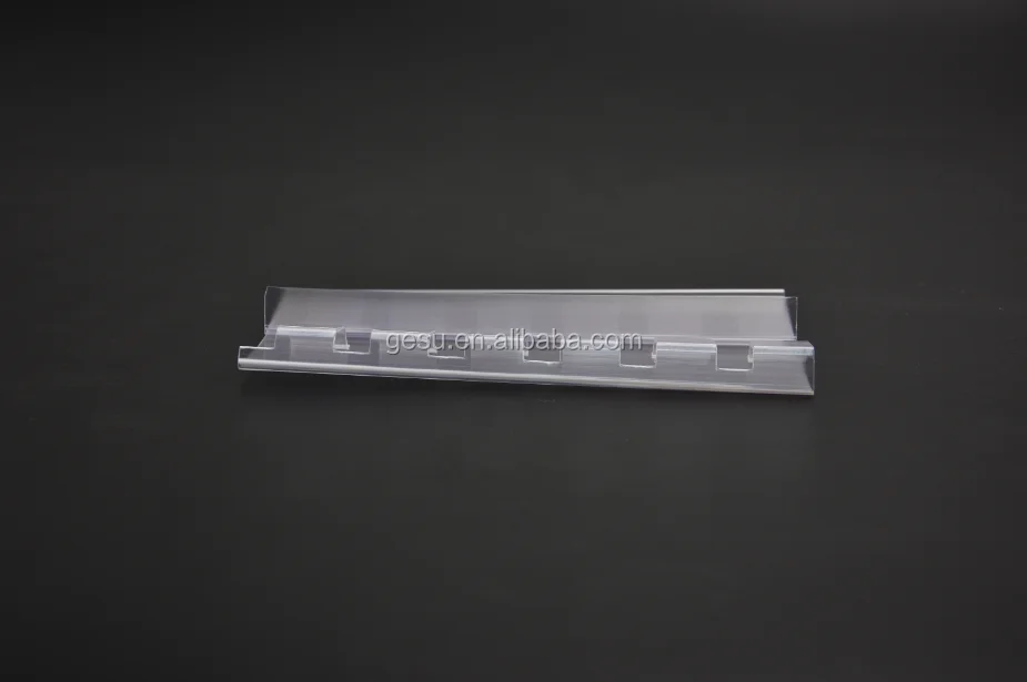 Pvc Plastic Price Tag Holder With Hooks For Supermarket Shelves - Buy ...