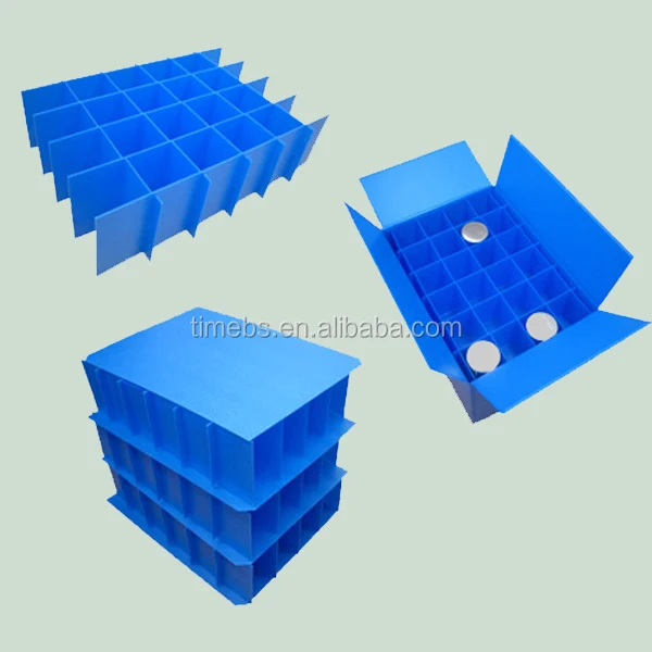 Corflute Plastic Divider Box Wine Glass Crate - Eco-friendly