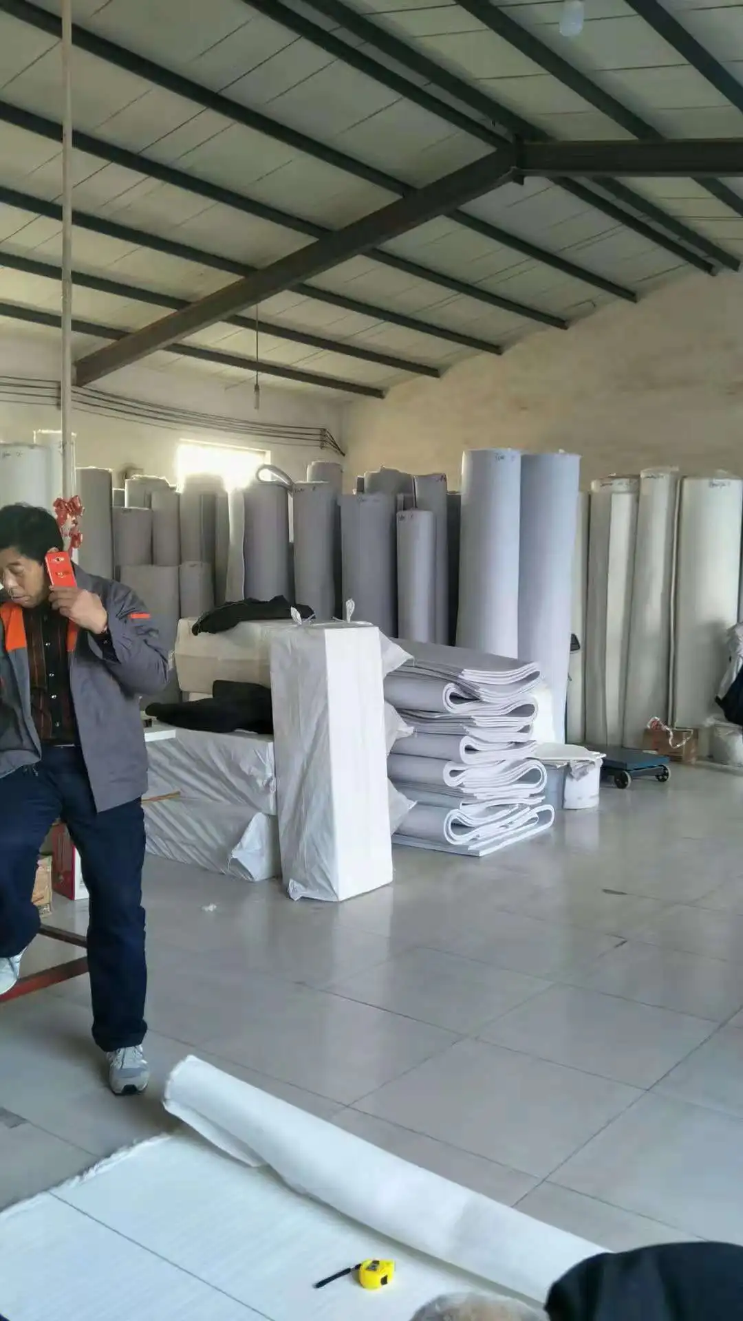 10mm Thickness Pure White Industrial Felt Tension Pad For Steel ...