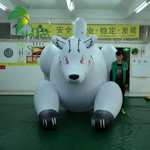 Lovely Cartoon Toy White Inflatable Wolf With Belly From Hongyi - Buy ...
