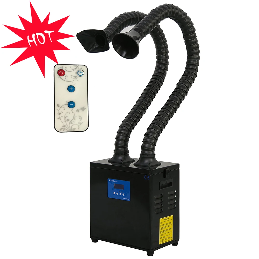 Pure-Air PA-300TD-IQ-BL Beauty Salon Fume Extractor With 2 Freestanding ...