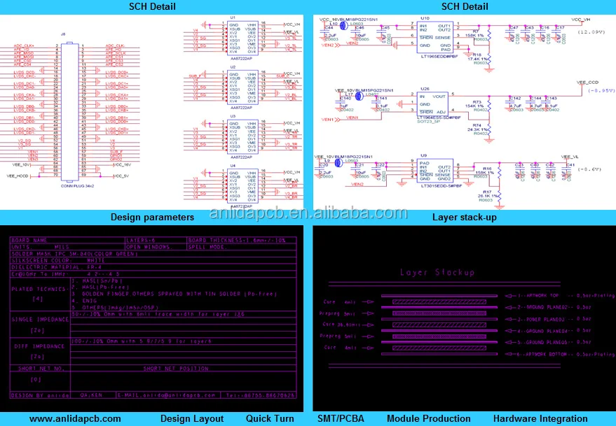 Lvds Differential Signal Electronic Pcb Routing Design Services - Buy ...
