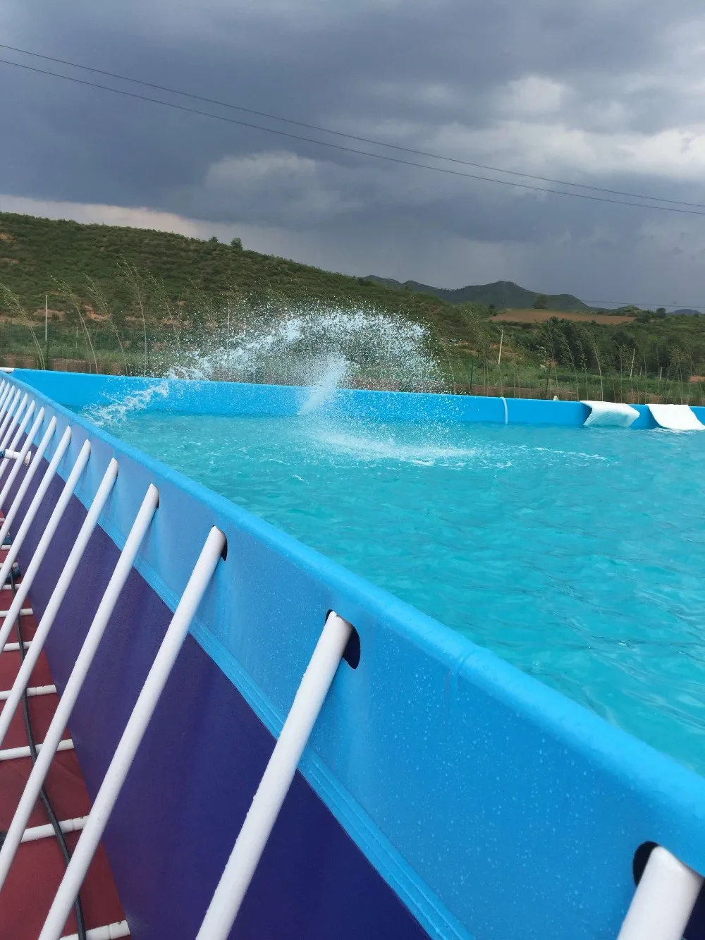 Commercial Used Water Park Metal Frame Steel Removable Swimming Pool ...