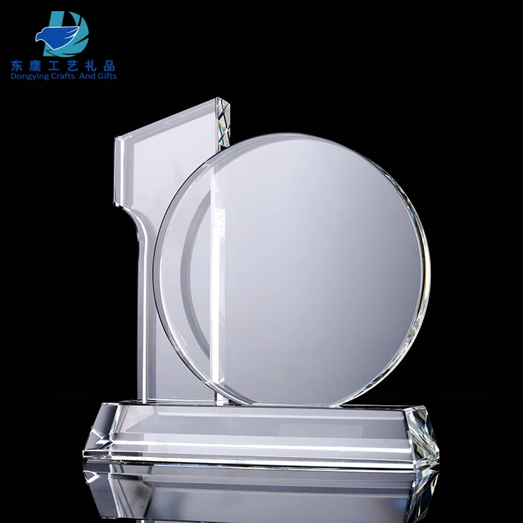 Engraved Number Ten Crystal Award Trophy Model For Corporate Gifts ...