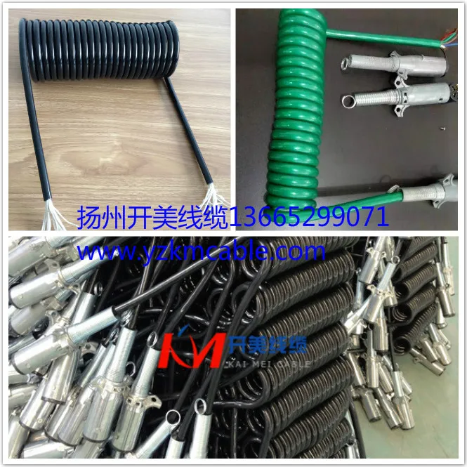 Professional 15pin Waterproof Trailer Cable Coil Electric Cable