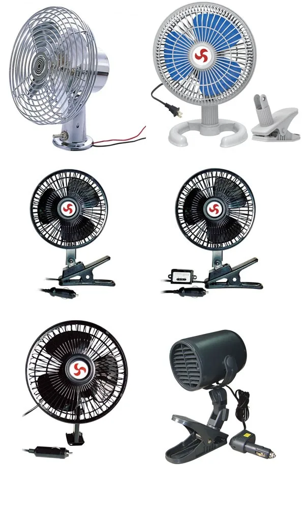 6" Inch 12 Volt Car Fan Oscillating Fan For Install Car Roof Fan - Buy ...