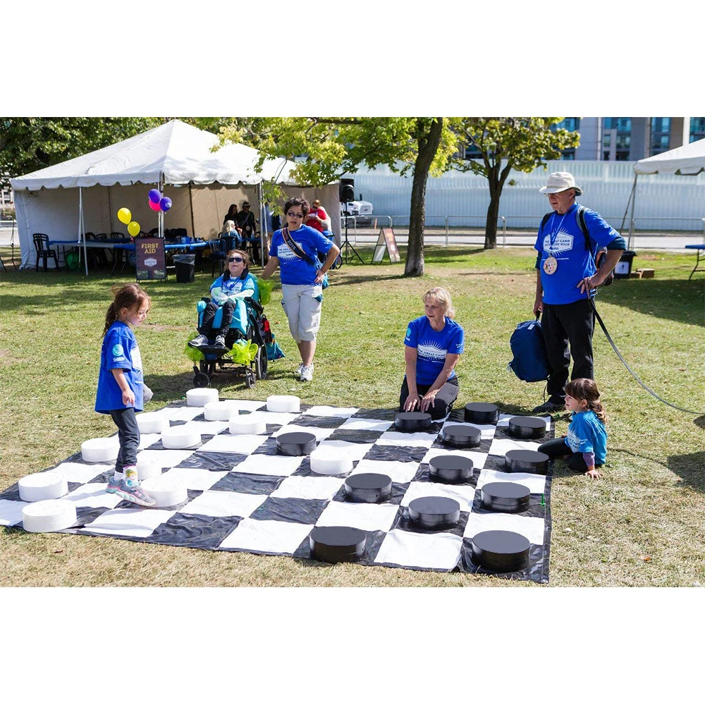 Inflatable Board Games - PVC Chess Board & Checkers Set